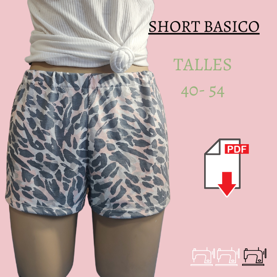 Moldería Short básico | Trazados y Costuras