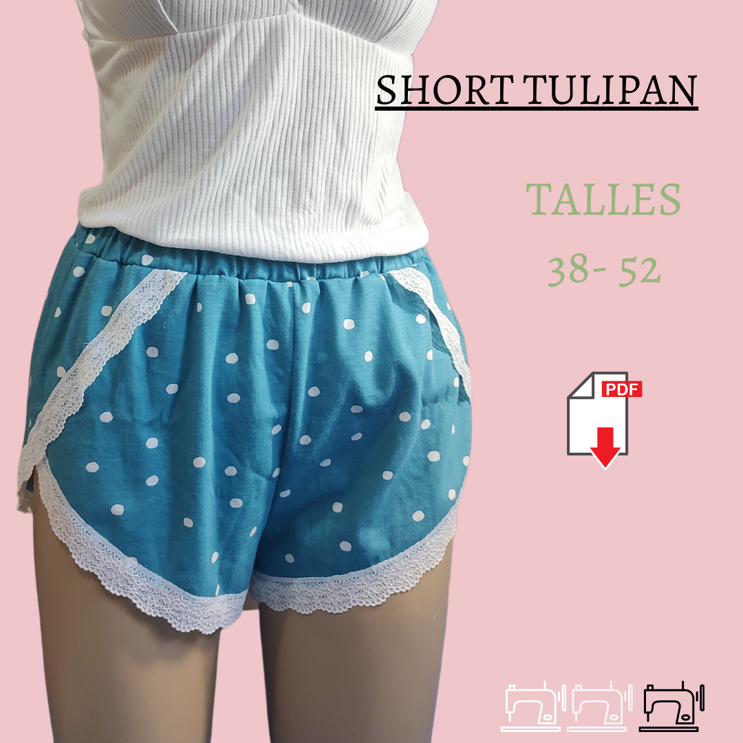 Moldería Short Tulipán | Trazados y Costuras